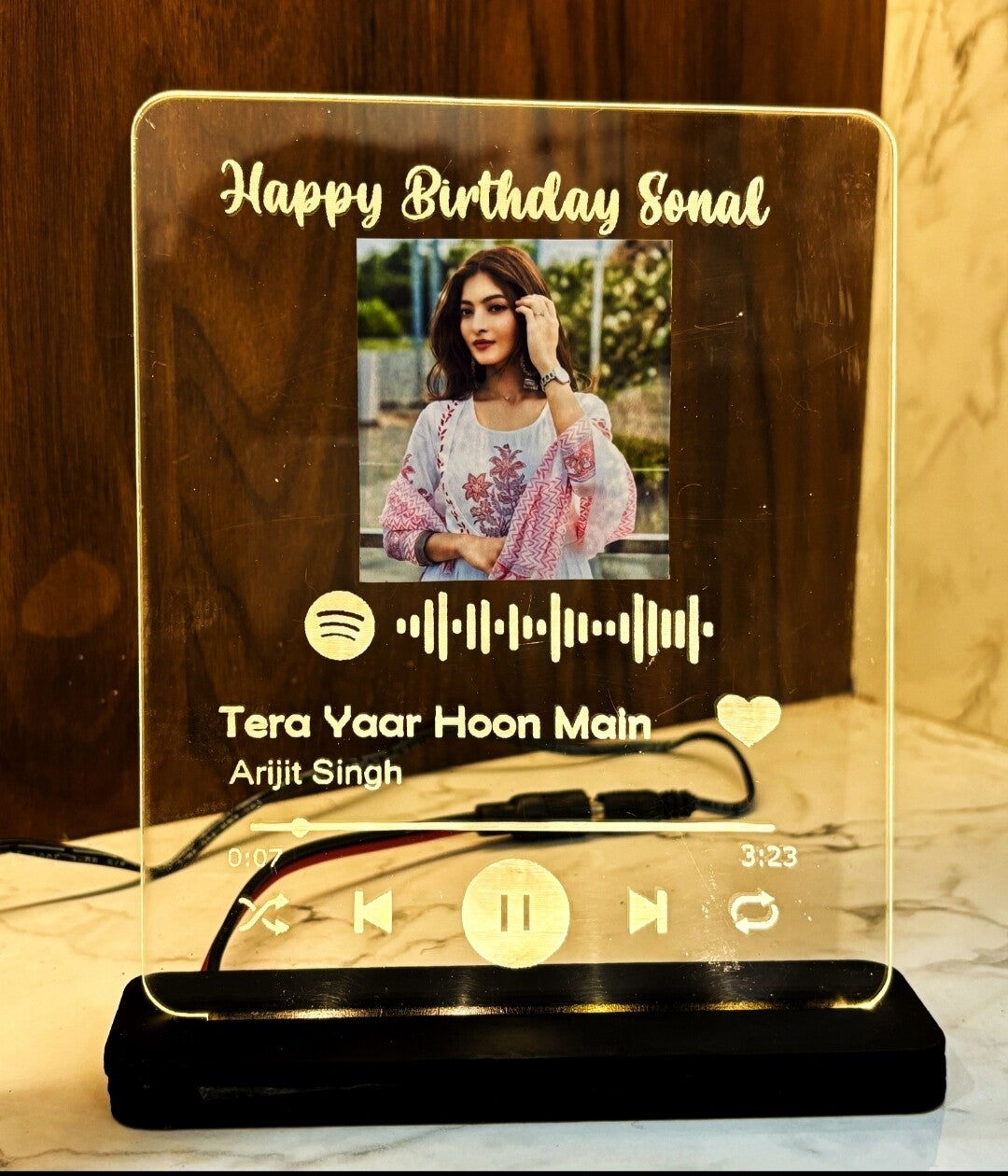 Personalized Spotify LED Lamp – The Art Nova