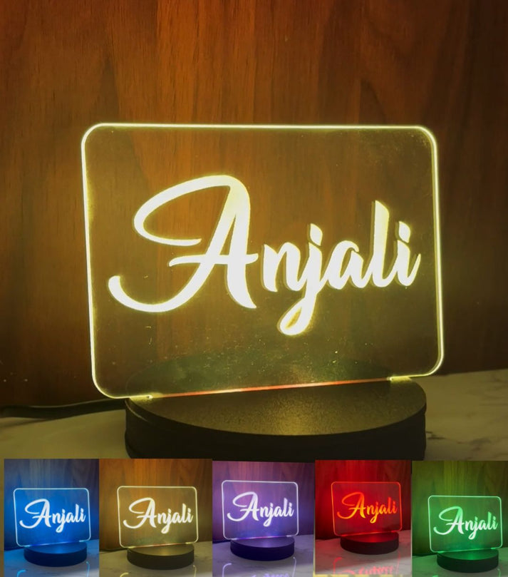 Personalized Name LED Lamp with Color-Changing Effect – The Art Nova