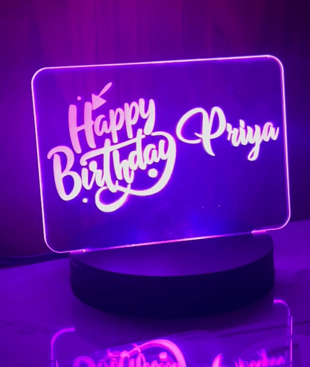 Personalized Name LED Lamp with Color-Changing Effect – The Art Nova