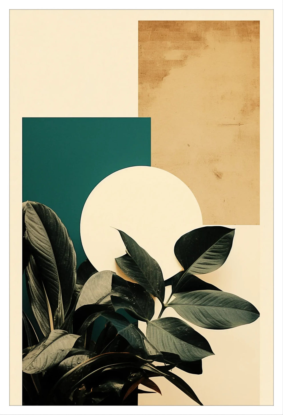Harmonic Green: Minimalist Botanical Poster for Stylish Homes – The Art ...