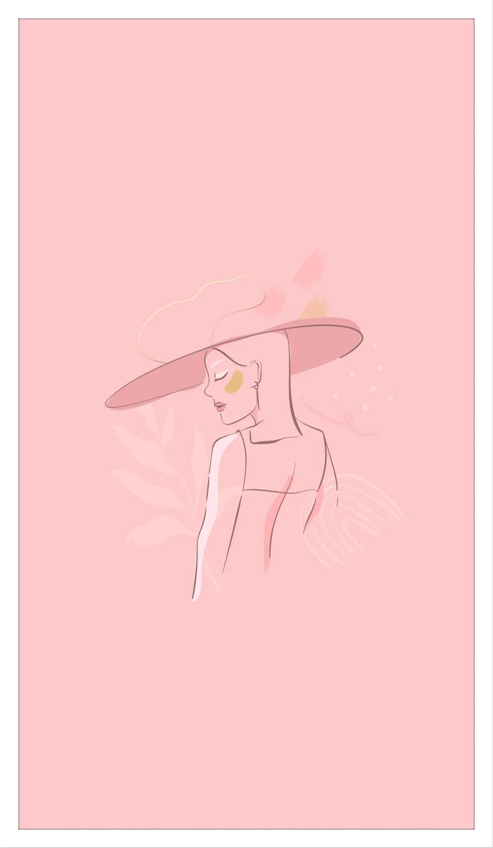 Chic Simplicity: Feminine Abstract Art for Bedroom or Office – The Art Nova